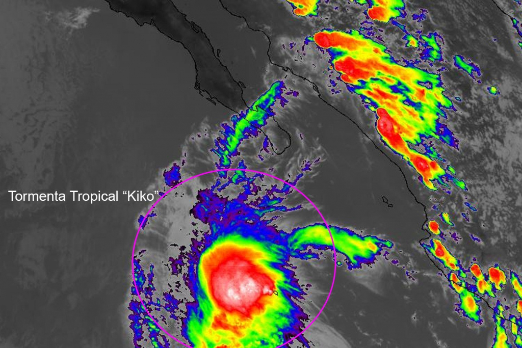Se fortalece la Tormenta Tropical Kiko en México - La Nueva Radio YA