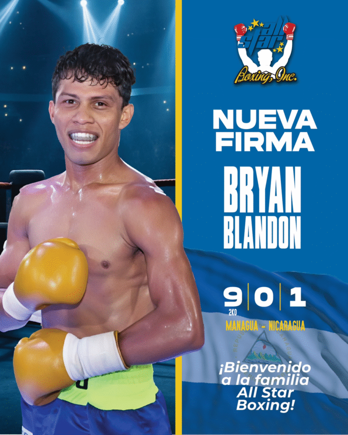 Boxeador pinolero Bryan Largaespada Blandón firma con Promotora de ...